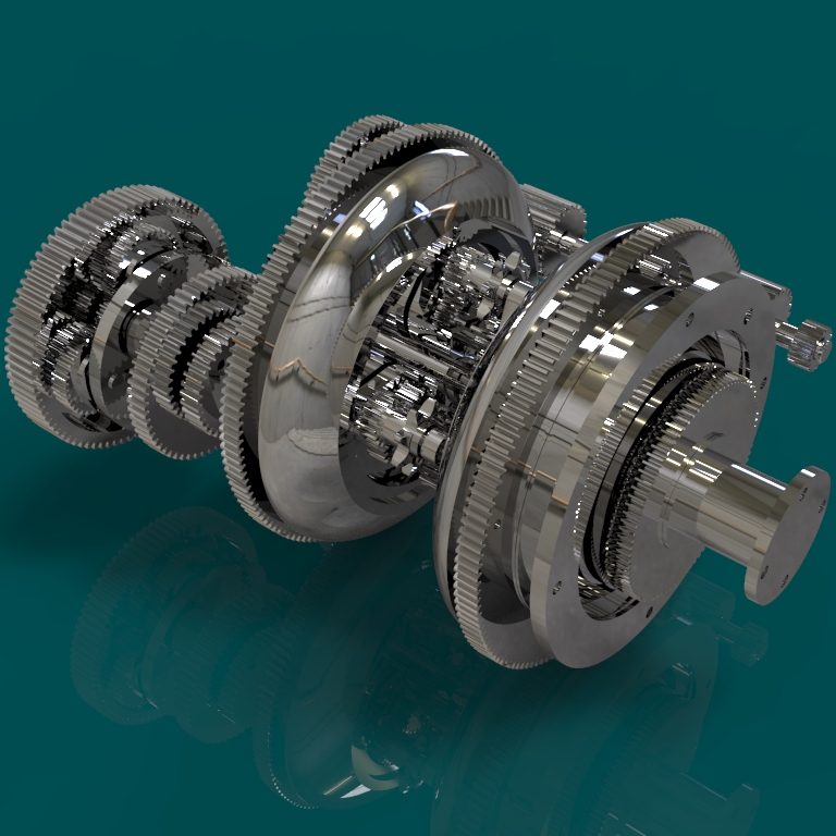 3D 기구설계 -CVT transmission mechanical device – 비욘드3D